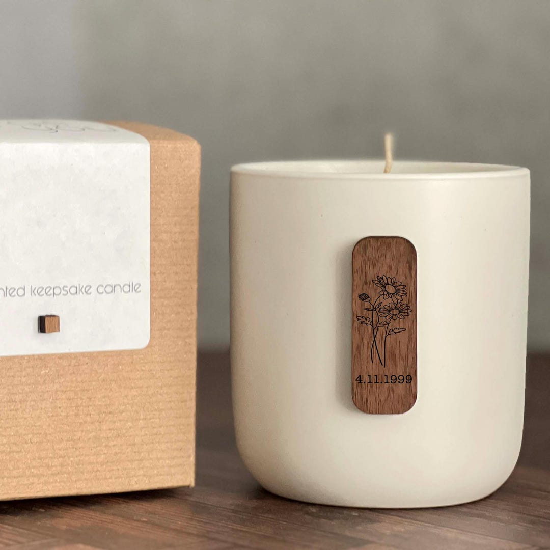 Personalized April Birthday Gift for Friends | Engraved Walnut Wood ...