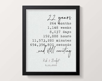 22 Years Together - Etsy