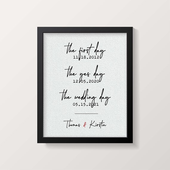 Special Date Sign Days Until I Do Sign Cotton Anniversary - Etsy