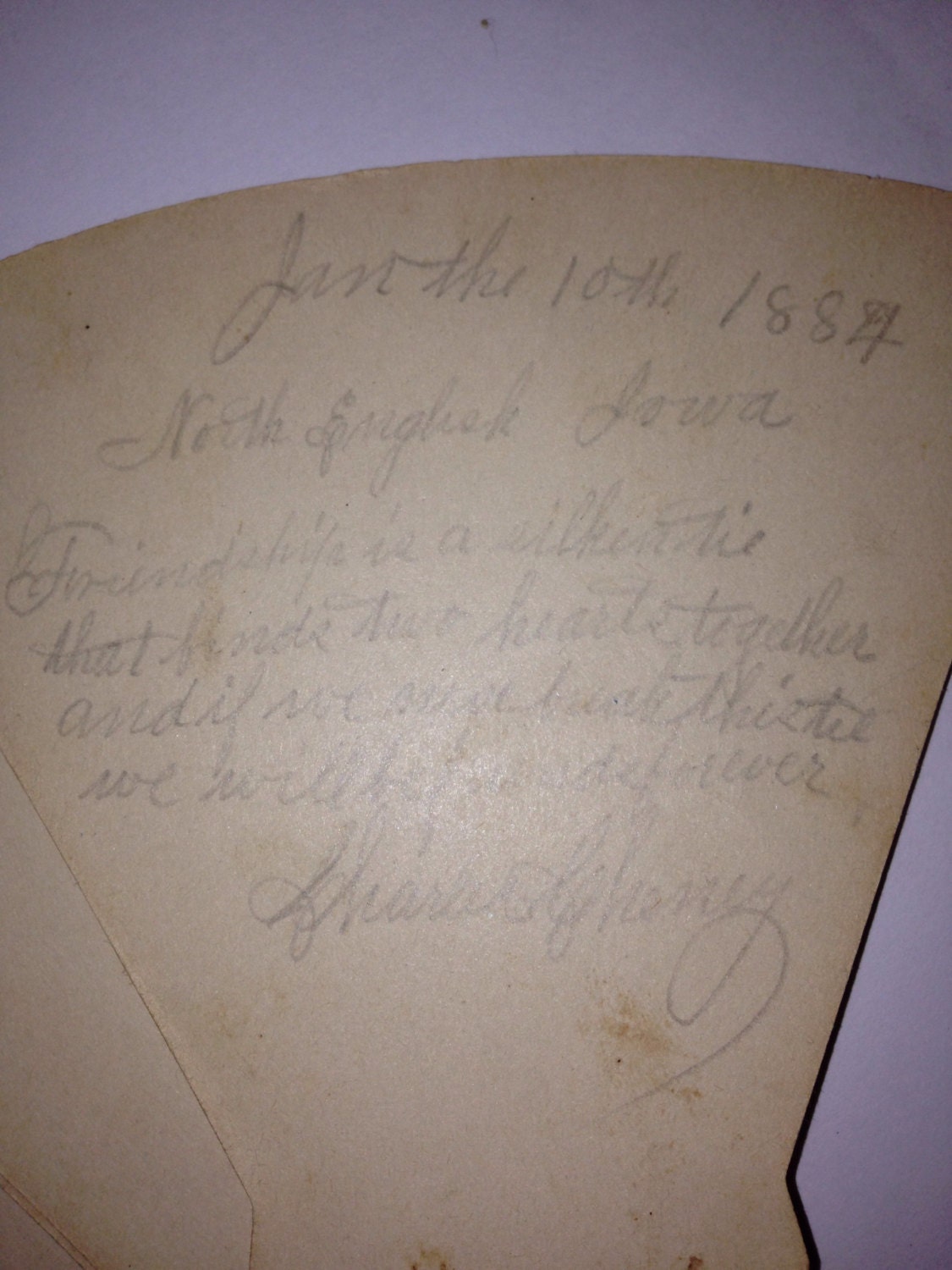 Antique, Circa 1880s Victorian Paper Fan With HANDWRITTEN Notes - Etsy