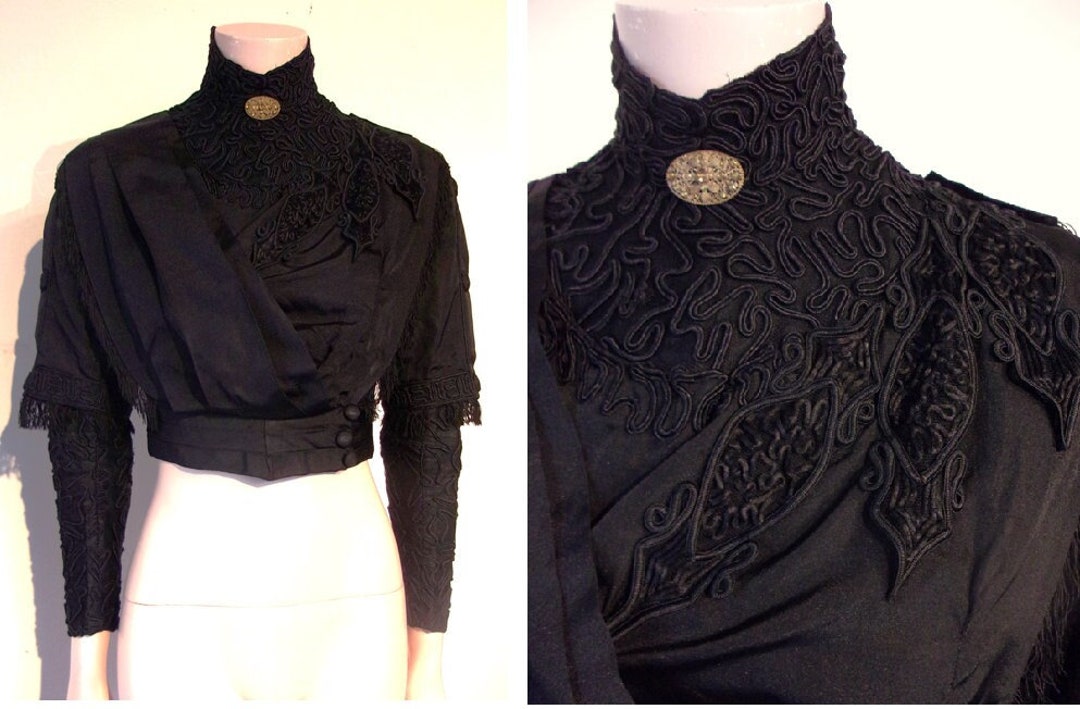 Magnificent Edwardian 1910s Bodice W/asymmetrical Design Bust 32 ...