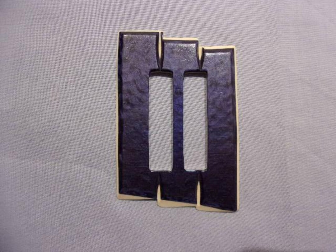 Art Deco 1930s 1940s Large Blue Belt Buckle W/great Design - Etsy