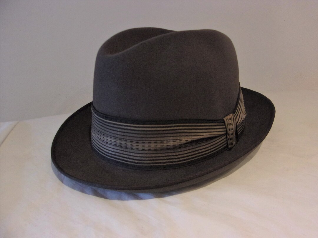 Neat Vintage Men's Grey Felt Fedora Small Size 1950s 1960s - Etsy