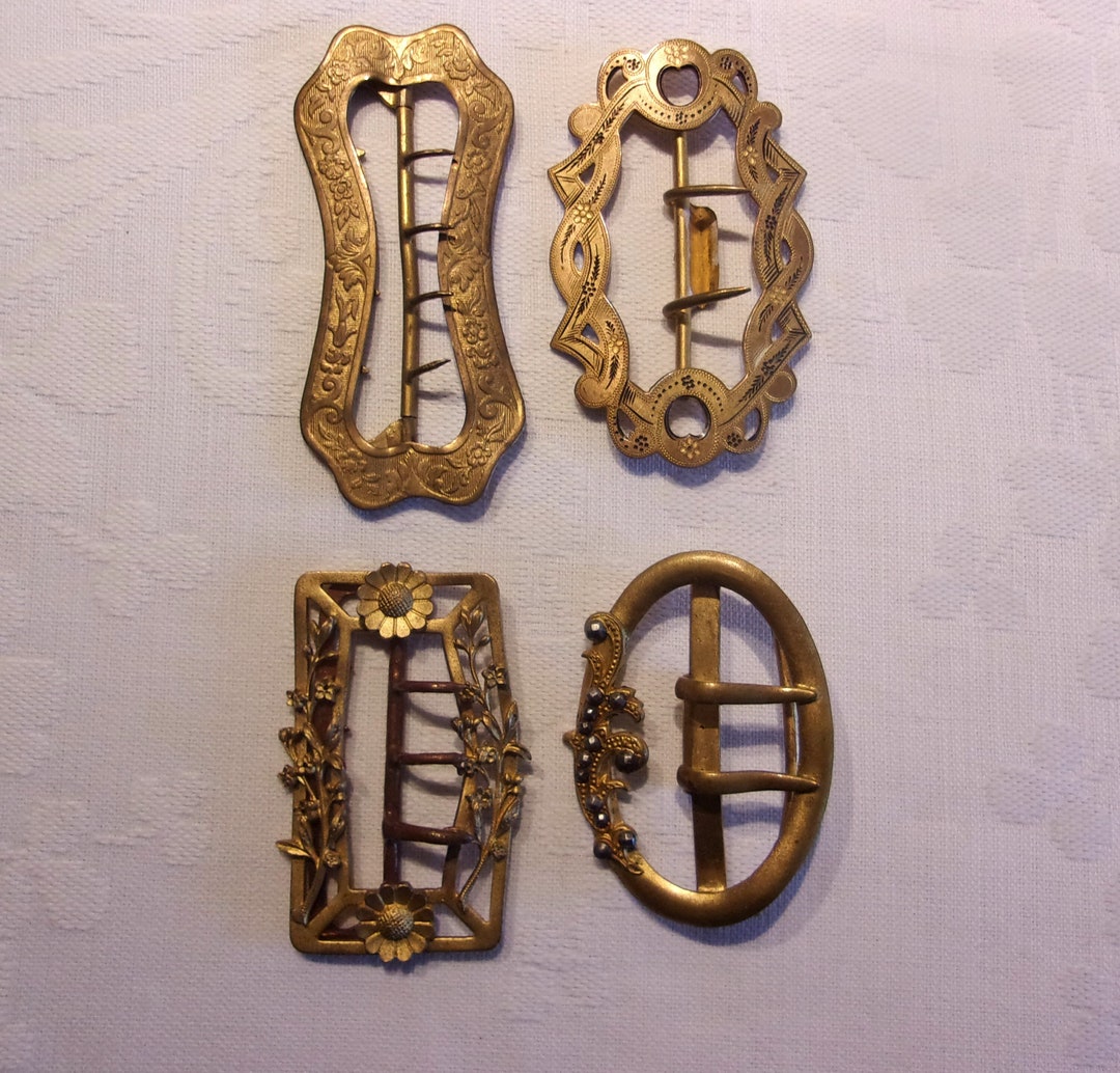Lot of 4 Early 20th Century Ornate Sash Buckles Victorian / - Etsy Ireland