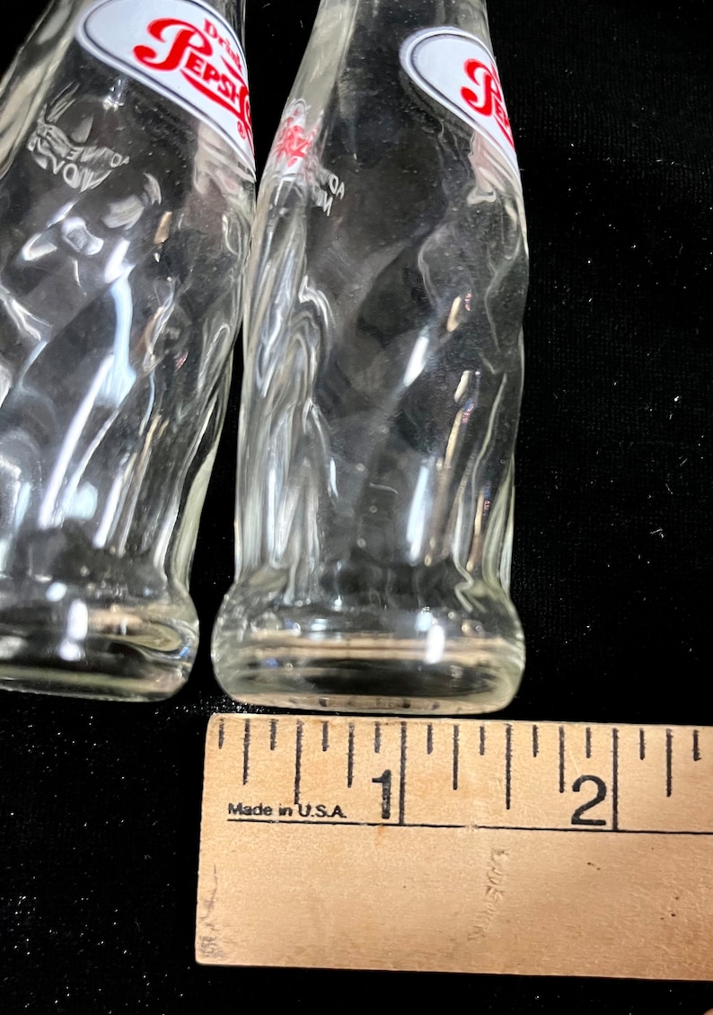 New Pepsi Cola Glass Salt & Pepper Shaker Set. New in Box Never Used ...
