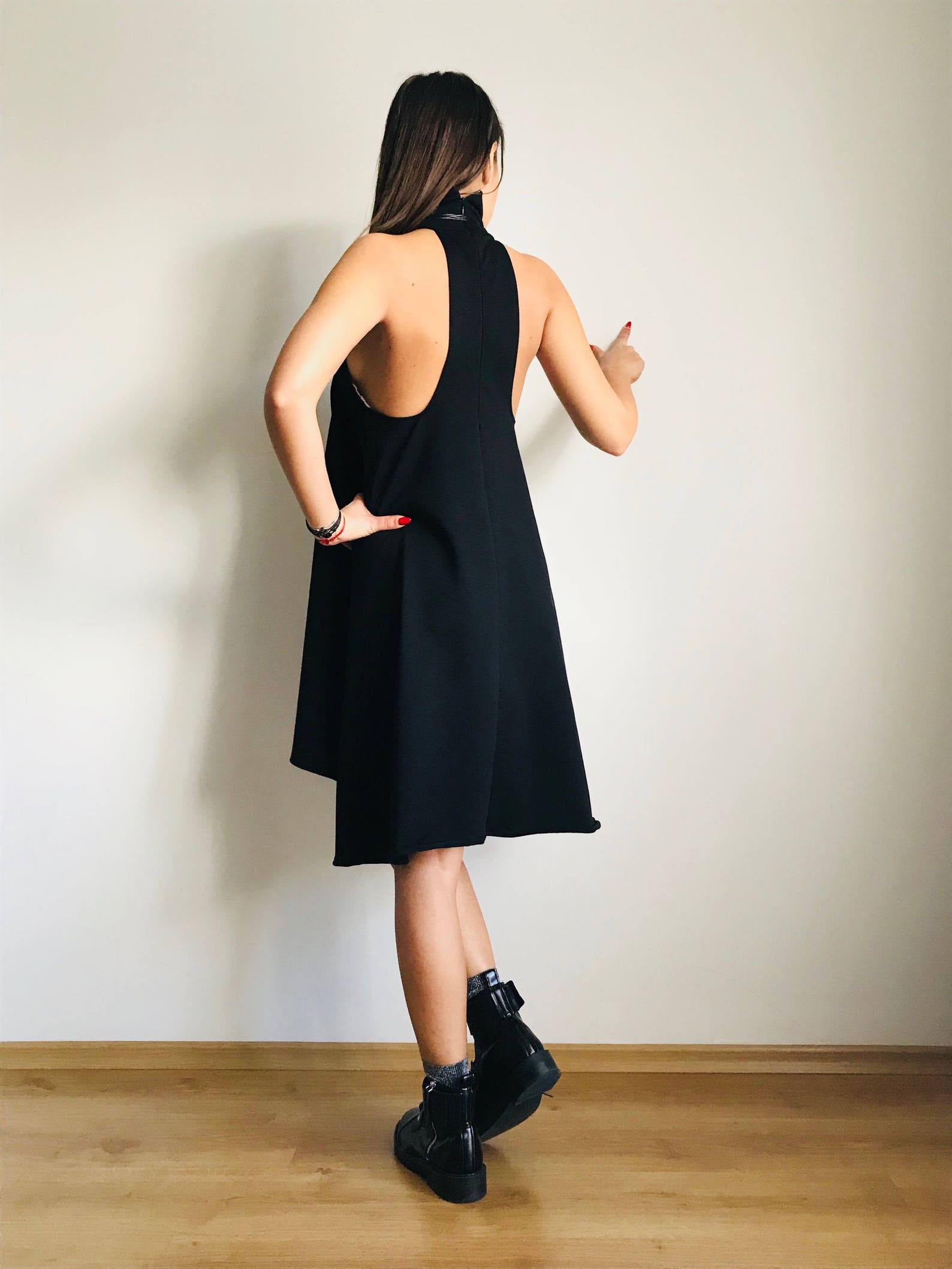 Wrap Boho Dress / Open Back Dress / Prom Dress / Petit Party Dress ...