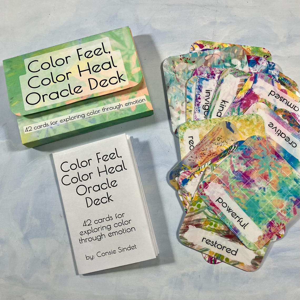 Printable Oracle Deck | Color Feel, Color Heal | Emotional Healing, Art ...