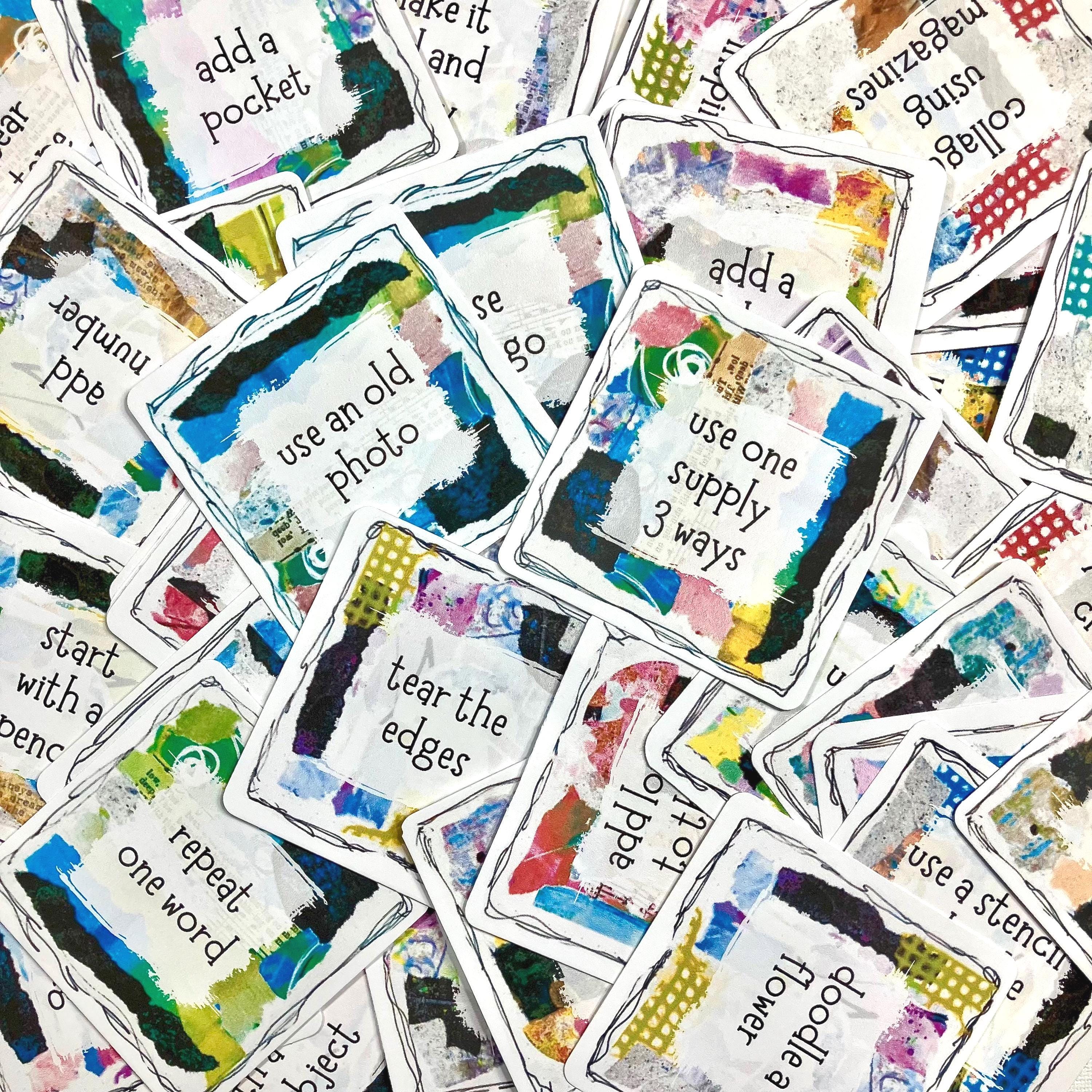 Art Journaling Prompt Cards: Mixed Media Inspiration Deck (digital ...