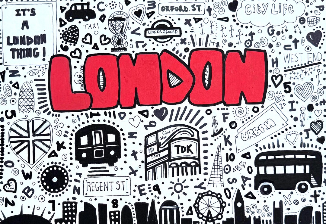 Vibrant London Street Art - Etsy