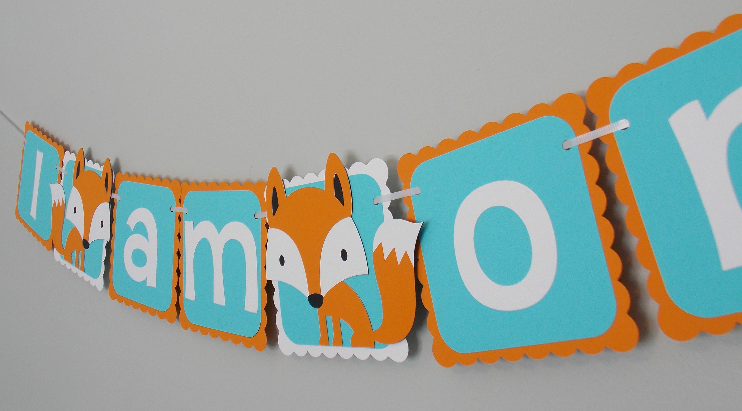 Fox Birthday Banner/ Wild One Fox/ Woodland Banner/ Fox Party - Etsy Canada