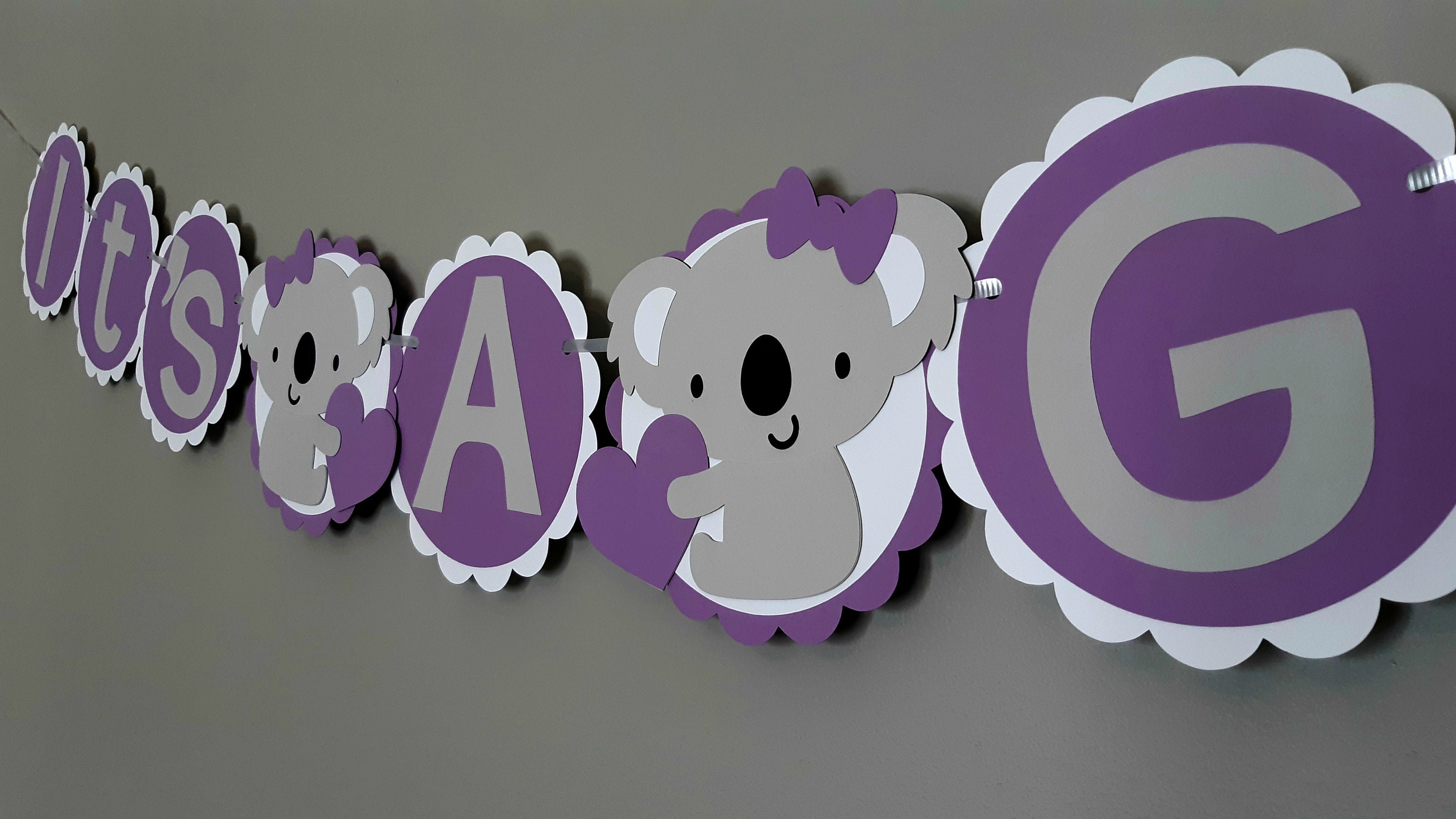 Koala Baby Shower Banner/ Koala Party Supplies/ I Am One Koala - Etsy ...