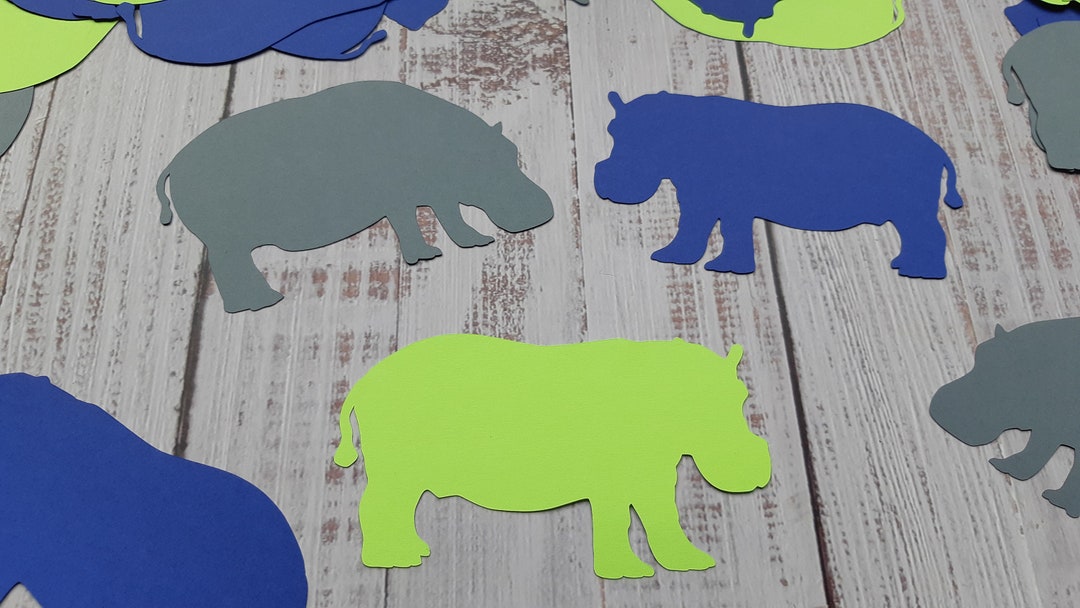 Hippo Party Confetti / Hippo Birthday / Hungry Hippo Table Decor ...
