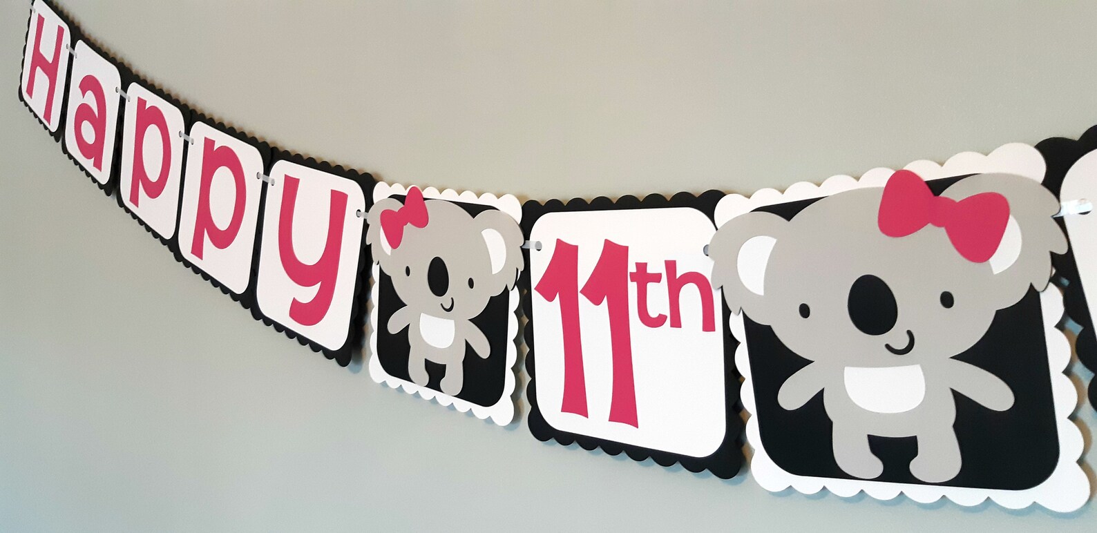 Koala Banner/ Baby Koala Banner/ Girl Koala Birthday Banner/ Koala Bear ...