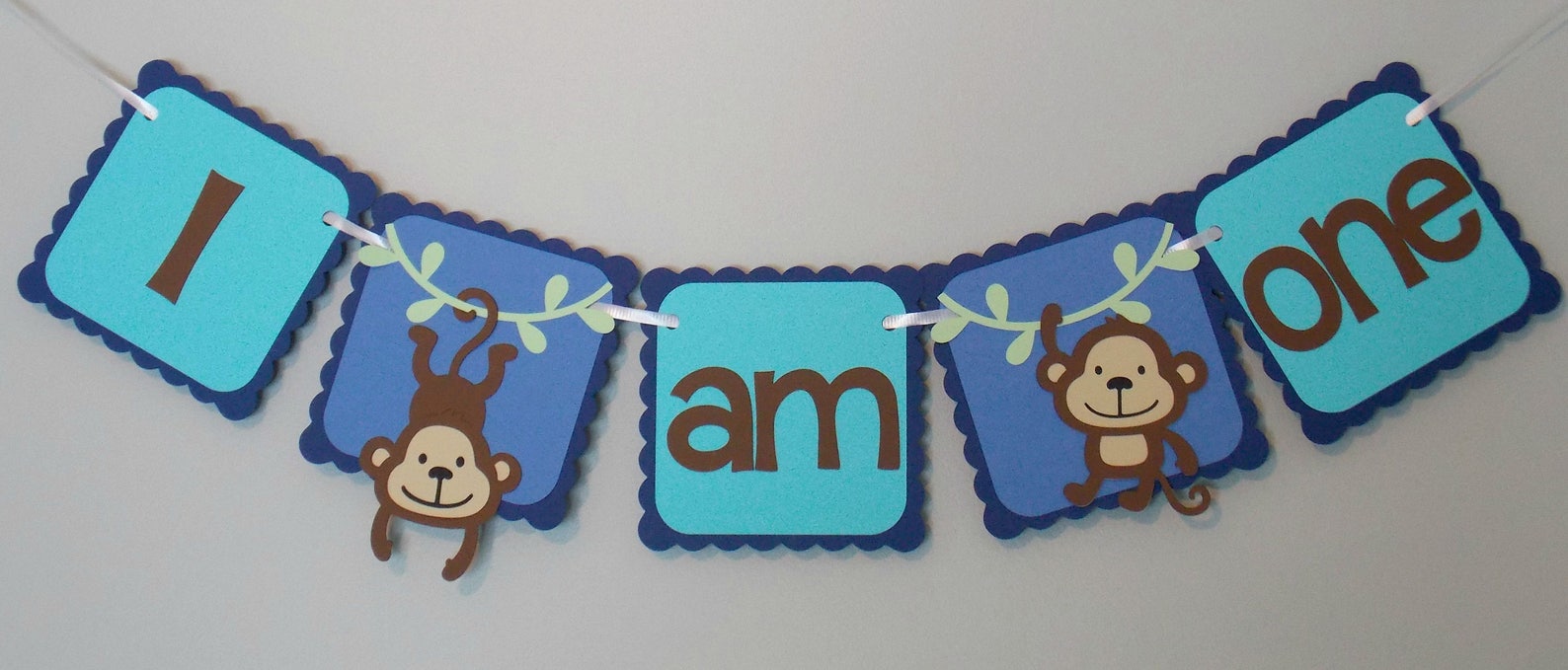 Monkey Highchair Banner/ Monkey Party Banner/ Monkey Party | Etsy
