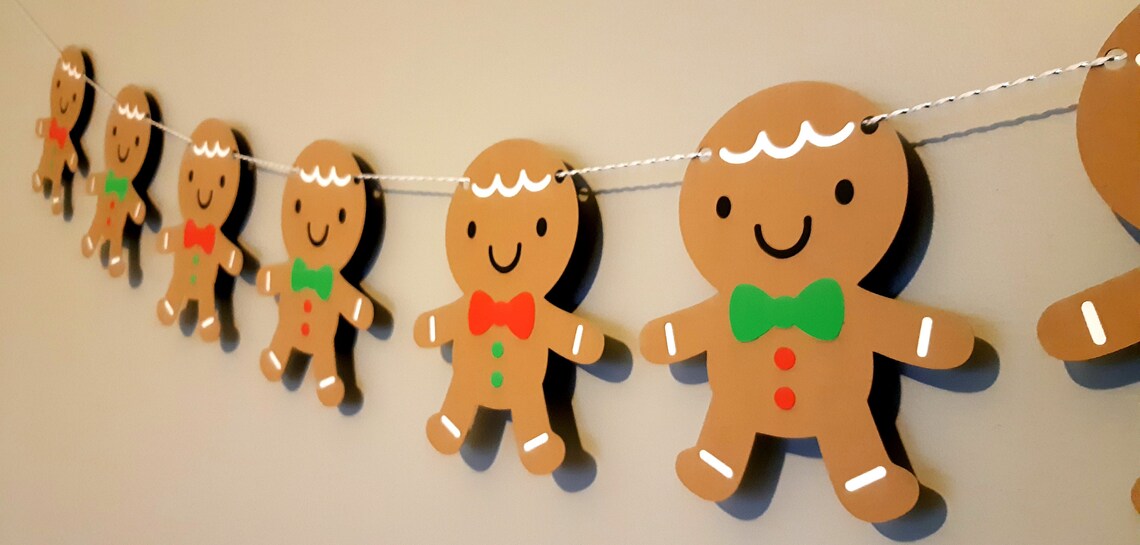 Gingerbread Garland/ Cookie Garland/ Christmas Cookie Garland/ - Etsy ...