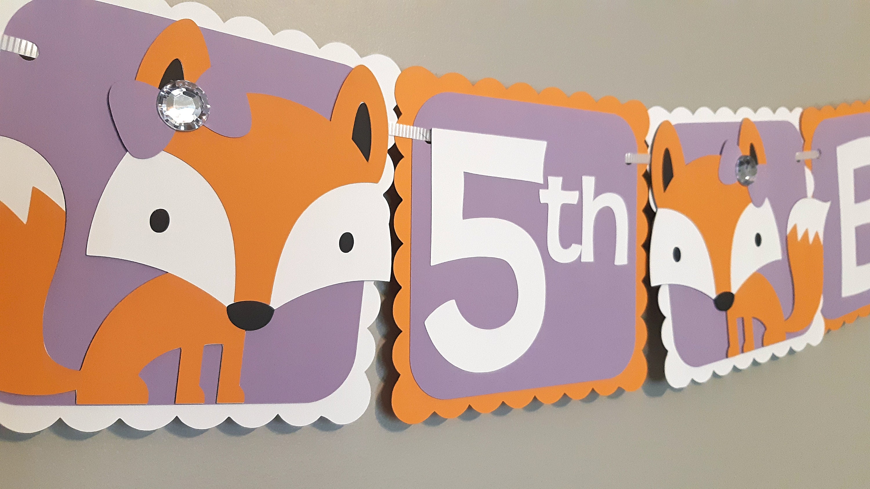 Fox Birthday Banner/ Wild One Fox/ Woodland Banner/ Fox Party - Etsy Canada