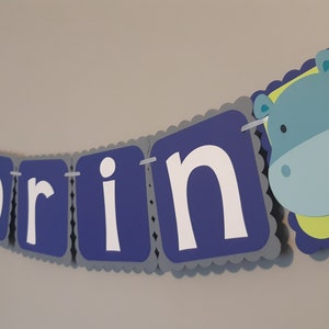 Hippo Party Banner/ Hungry Hippo/ Hippo Birthday Decor/ Hippo Birthday ...