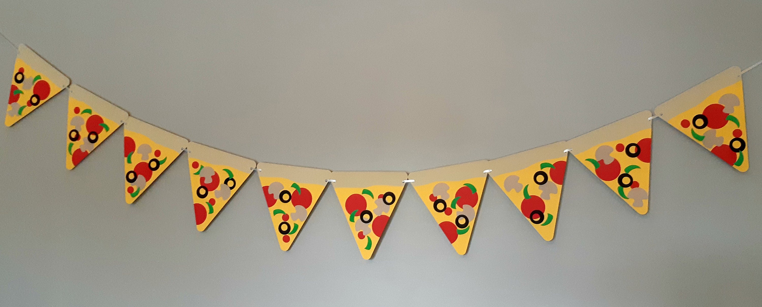Pizza Party Banner/ Pizza Slice Banner/ Pizza Party Decor/ - Etsy Canada