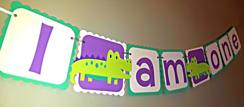 Crocodile Birthday Banner/ Alligator Birthday Banner/ Girl | Etsy