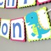 Hatching Soon Banner/ Dinosaur Banner/ Gender Neutral Banner/ Dinosaur ...