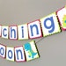 Hatching Soon Banner/ Dinosaur Banner/ Gender Neutral Banner/ Dinosaur ...