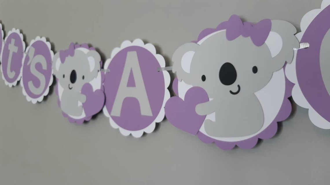 Koala Baby Shower Banner/ Koala Party Supplies/ I Am One Koala - Etsy ...
