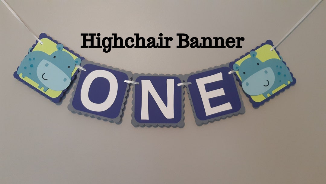 Hippo Party Banner/ Hungry Hippo/ Hippo Birthday Decor/ Hippo Birthday ...