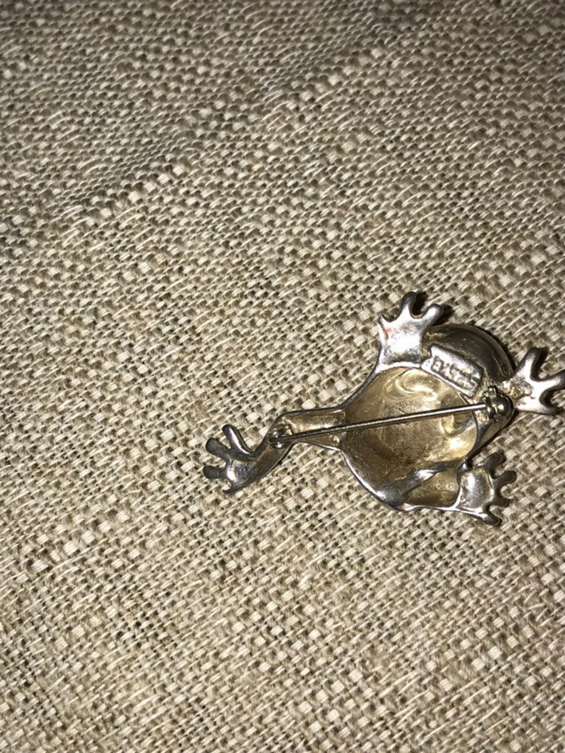 Frog Brooch Sterling Silver Pin - Etsy