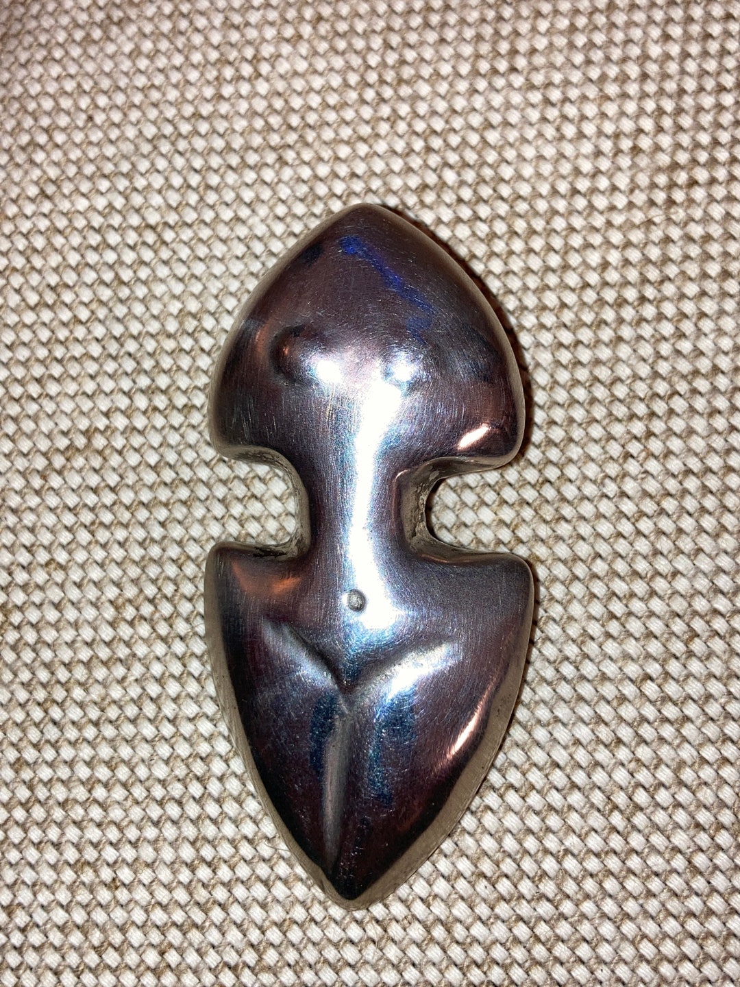 Lynette Miller 1992 Sterling Silver Feminine Ladies Torso Brooch UNIQUE ...