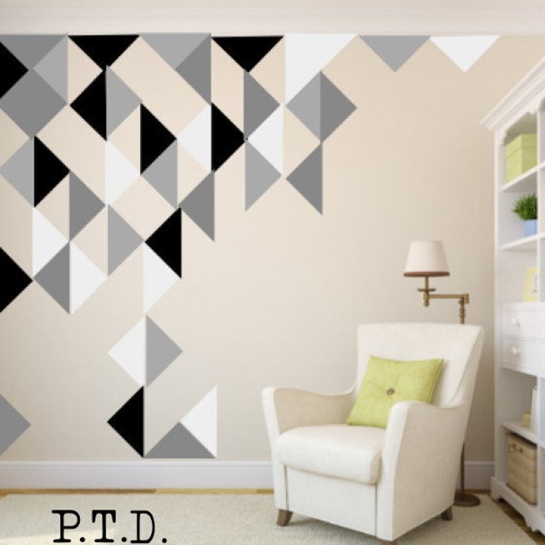 Triangle Wall Decal - Etsy