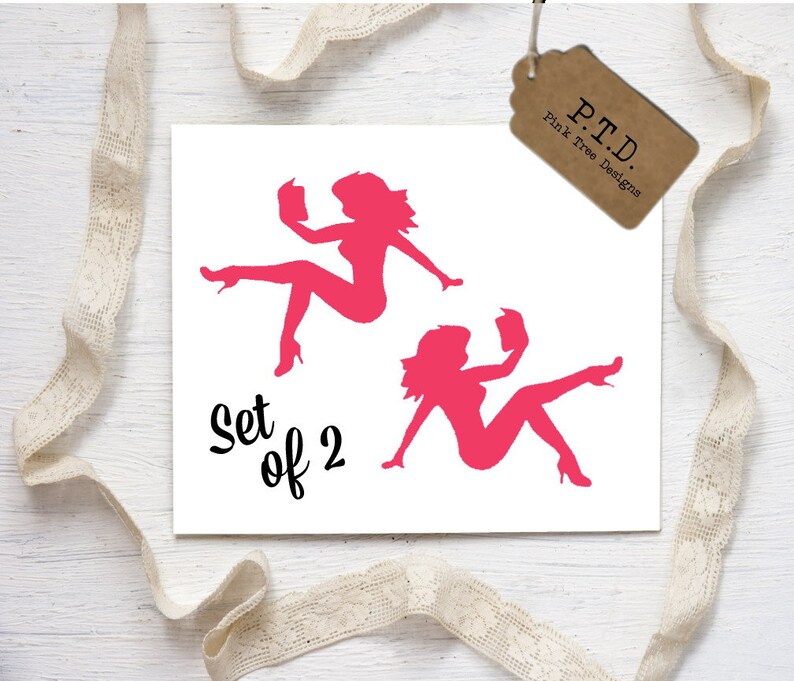 Reading is sexy Pin-up girl with a book decal for your car | Etsy