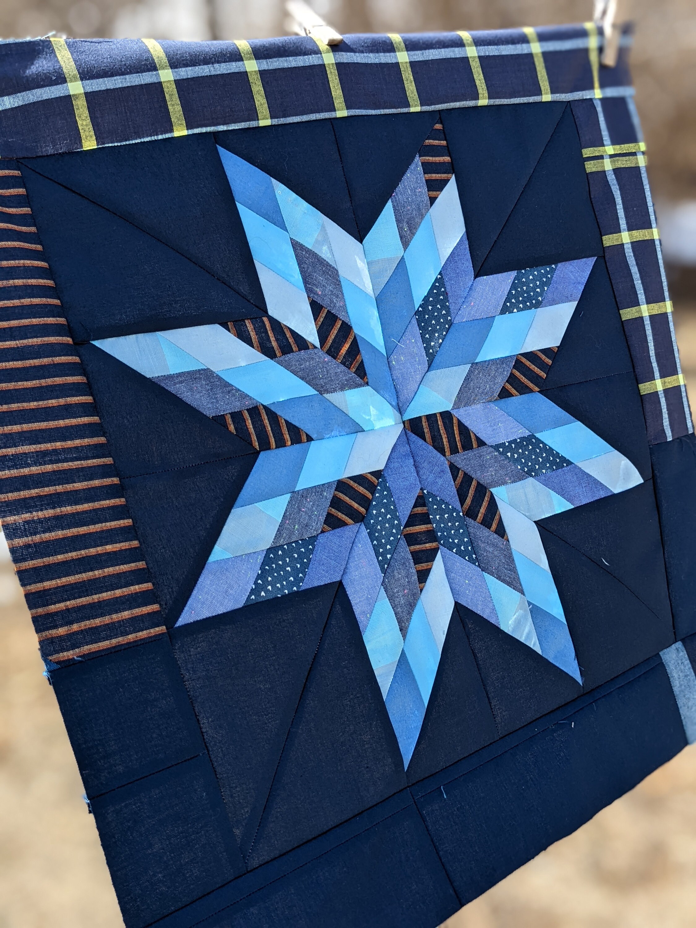 PDF Patchwork Star Quilt Pattern BLOCK VERSION by Lindlee - Etsy