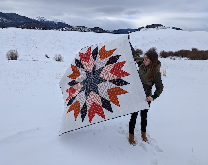 PDF Great Plains Star Quilt Pattern by Lindlee Smith of Plains and Pine ...