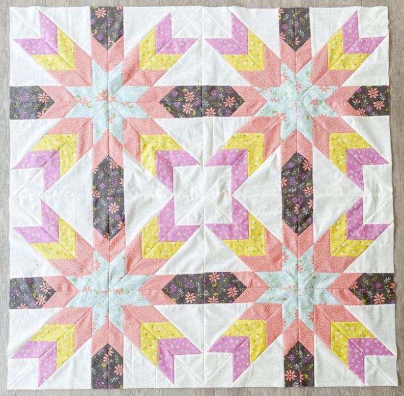 Wolf Point Quilt Pattern – Lone Star Design, 5 Sizes (PDF Pattern) - Etsy