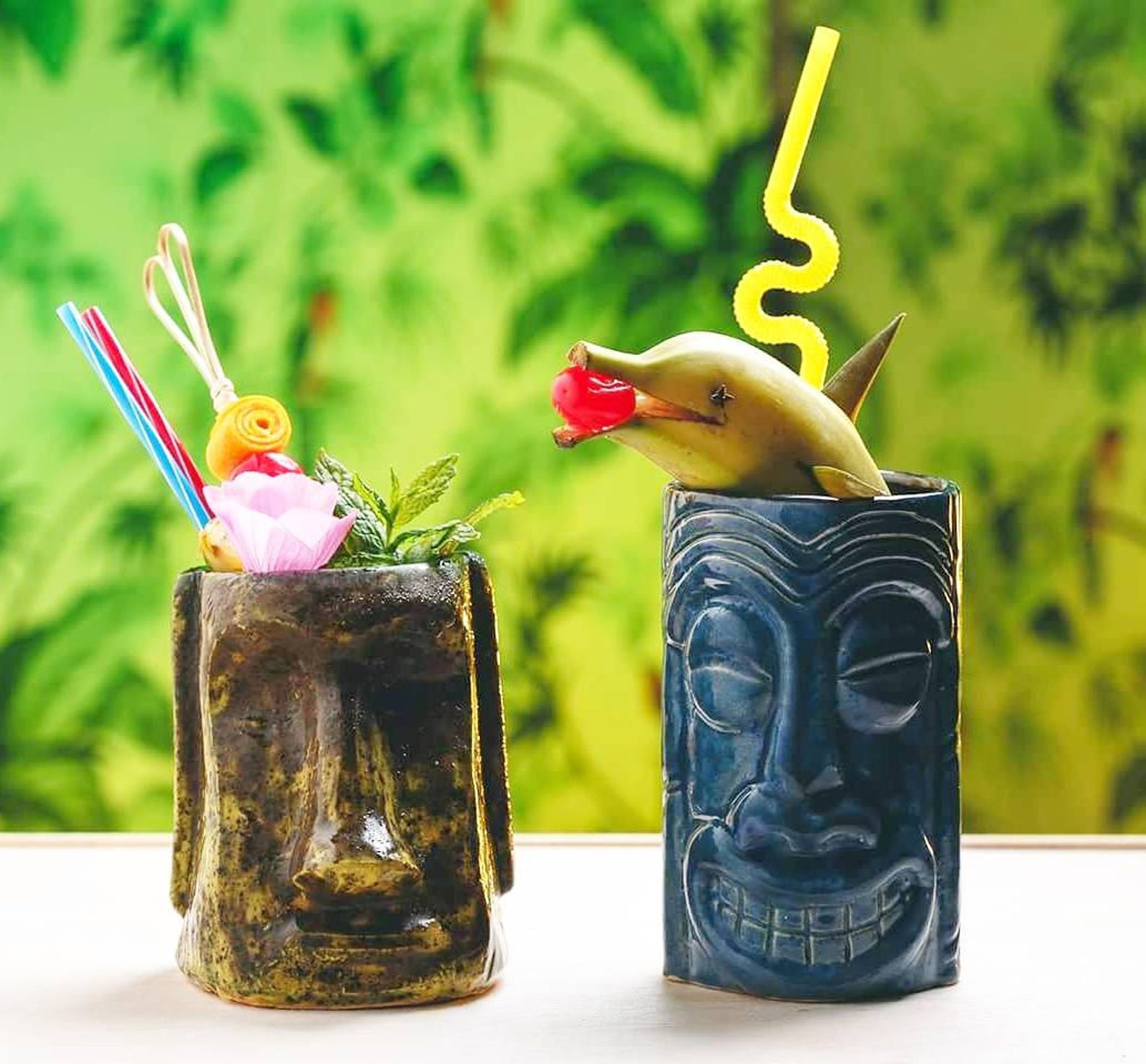 Handmade tiki mug moai 350ml for bars and personal use by | Etsy