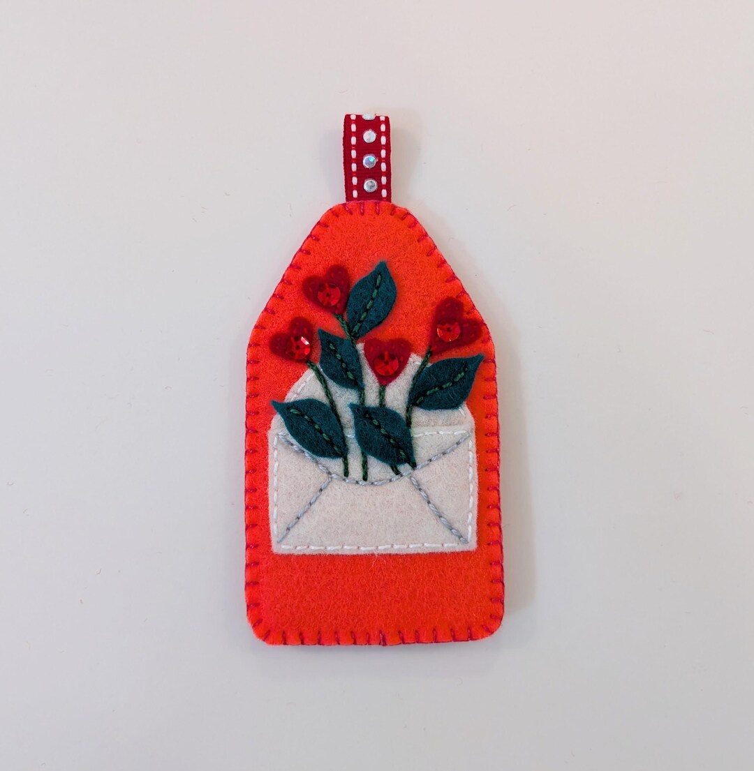 Reusable Gift Tag, Valentine Tag, Valentine Ornament, Ecofriendly Gift ...