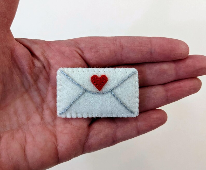 Felt Envelope Brooch Pin Love Letter Brooch Pin Valentine - Etsy