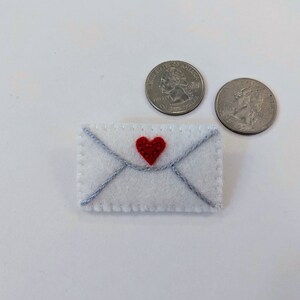 Felt Envelope Brooch Pin, Love Letter Brooch Pin, Valentine Brooch ...