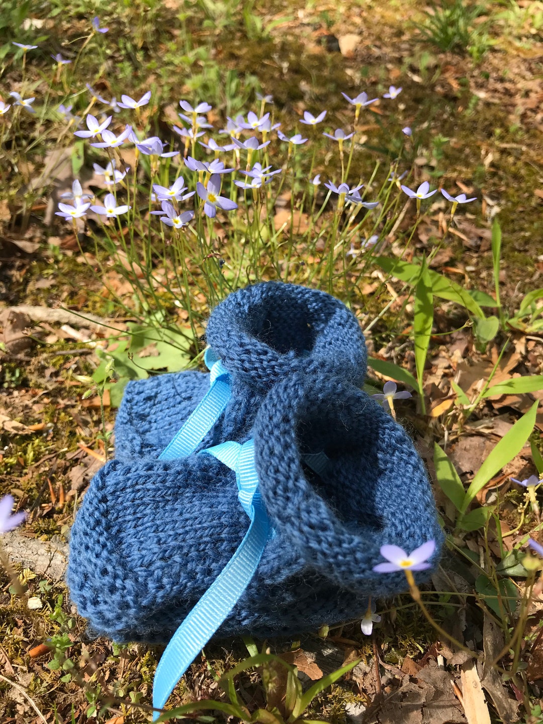 Little Boy Blue Baby Booties - Etsy