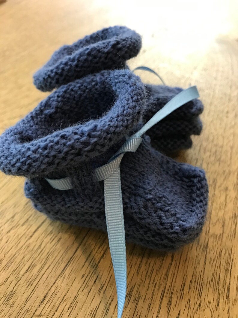 Little Boy Blue Baby Booties - Etsy