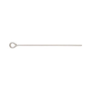50- 925 Sterling Silver Eye Pins, 24gauge, 1",1.5",2" All Lengths ...