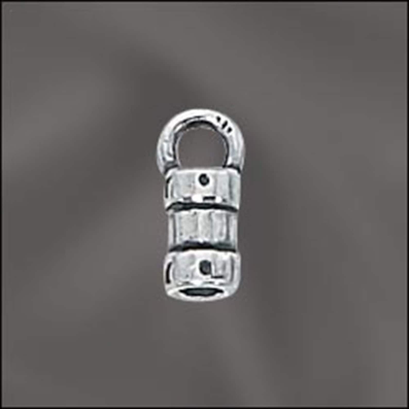 20pc, Sterling Silver 2mm Leather End Cap, End Caps for Leather, 2mm ...