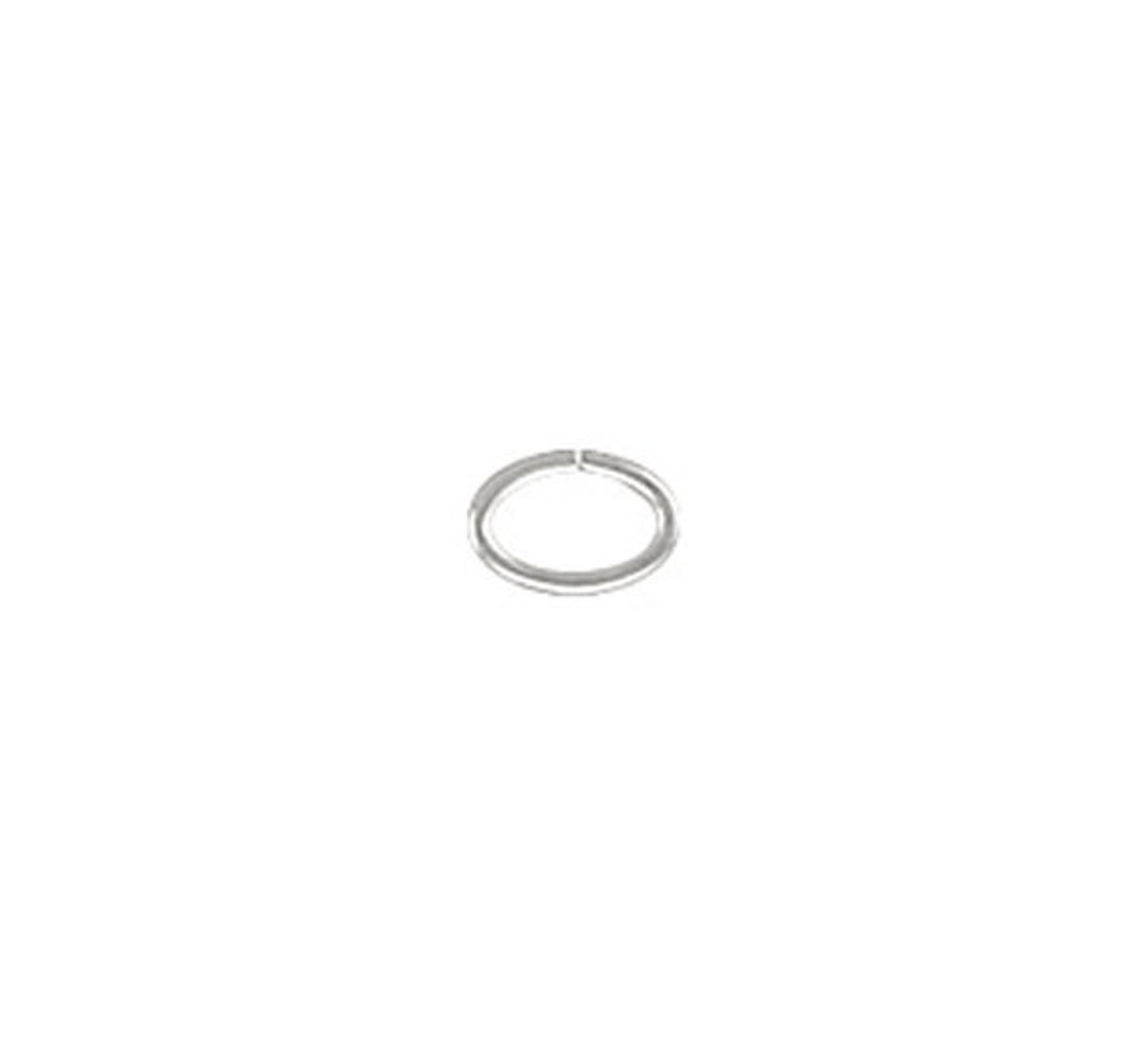 100pc, Sterling Silver Oval Jump Rings, Open Rings 4mm X 6.5mm .925 ...