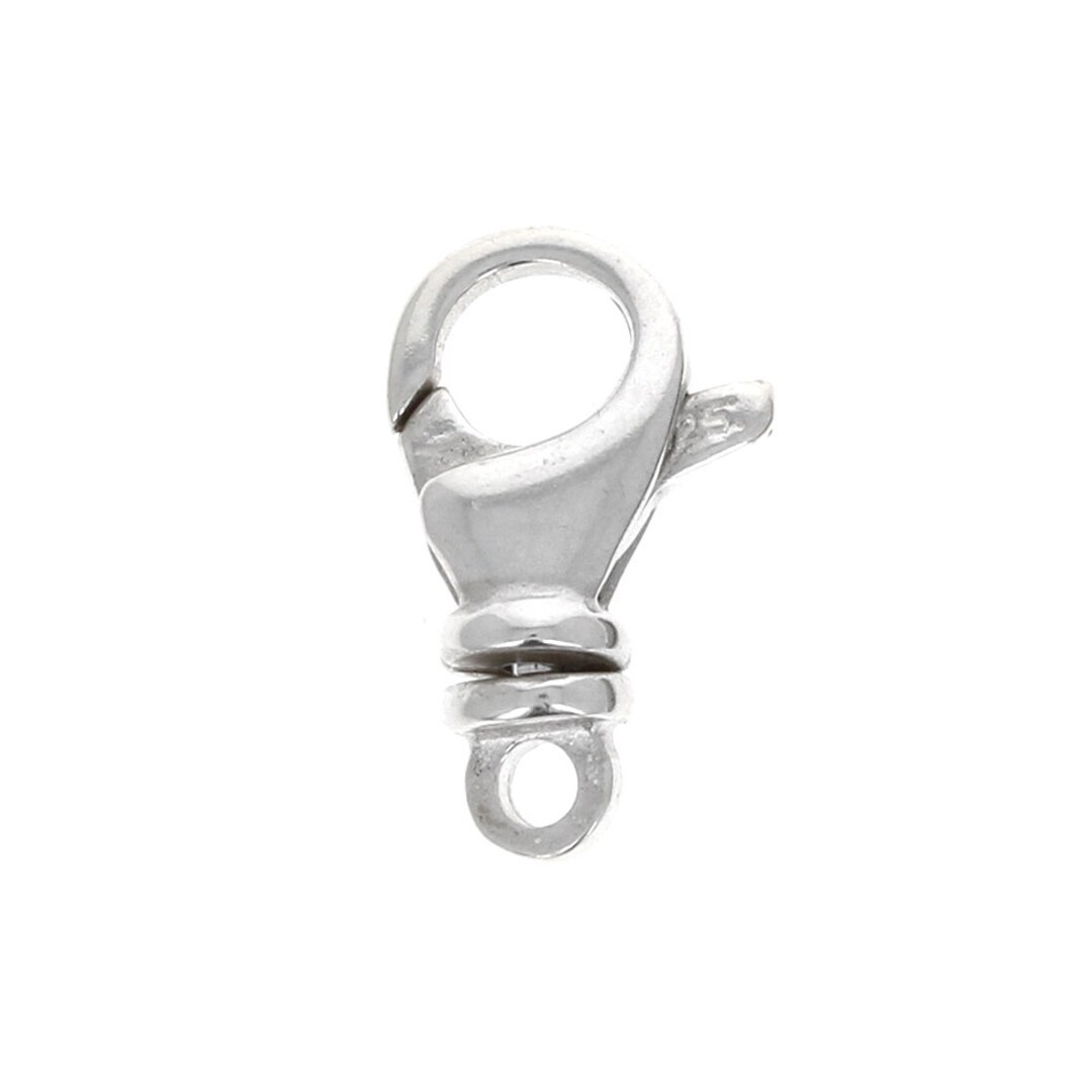 1pc, Sterling Silver, Swivel Clasp, 16mm, Lobster Clasp, 925 Genuine ...