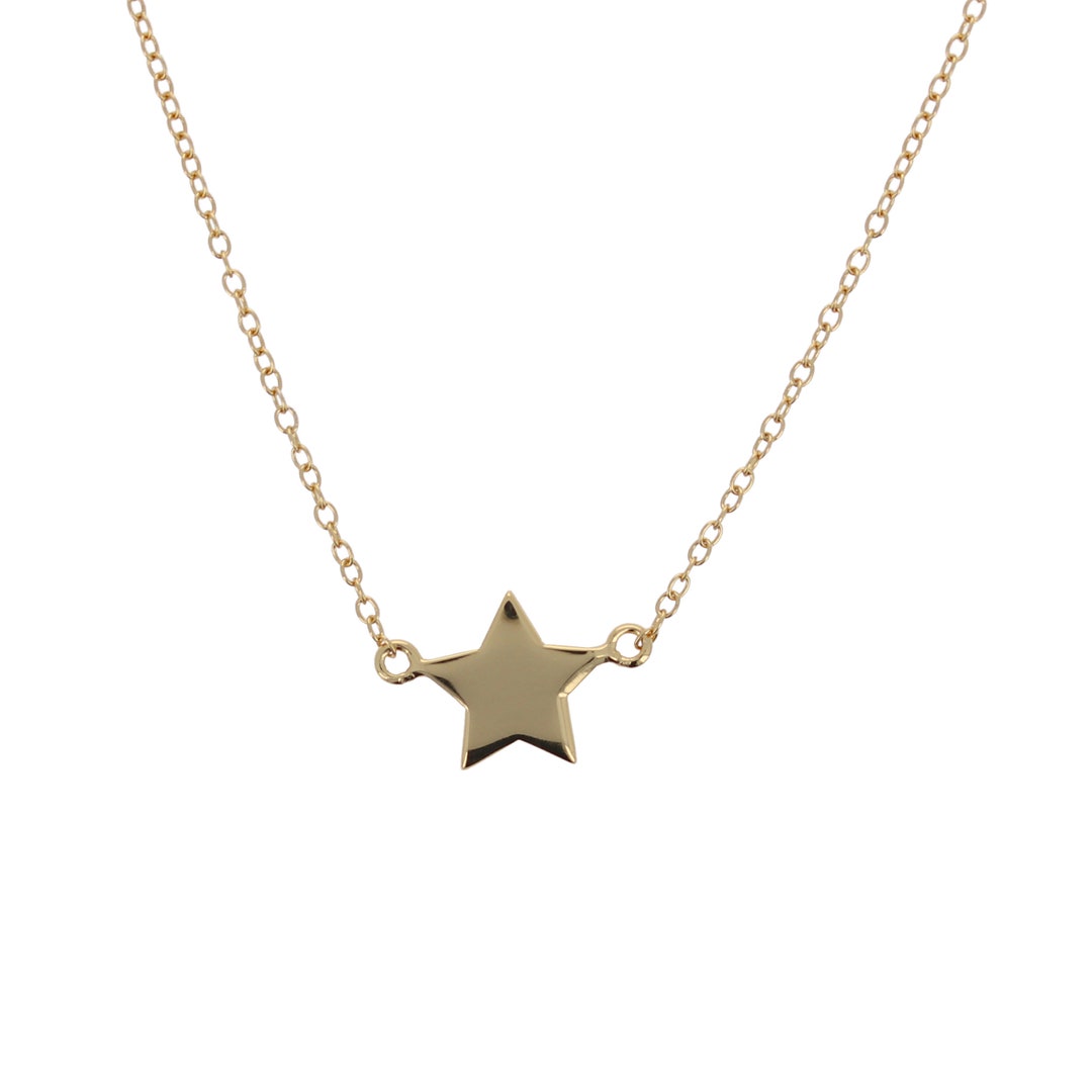 Simple Star Necklace, 14kt Gold Vermeil or Sterling Silver Option ...