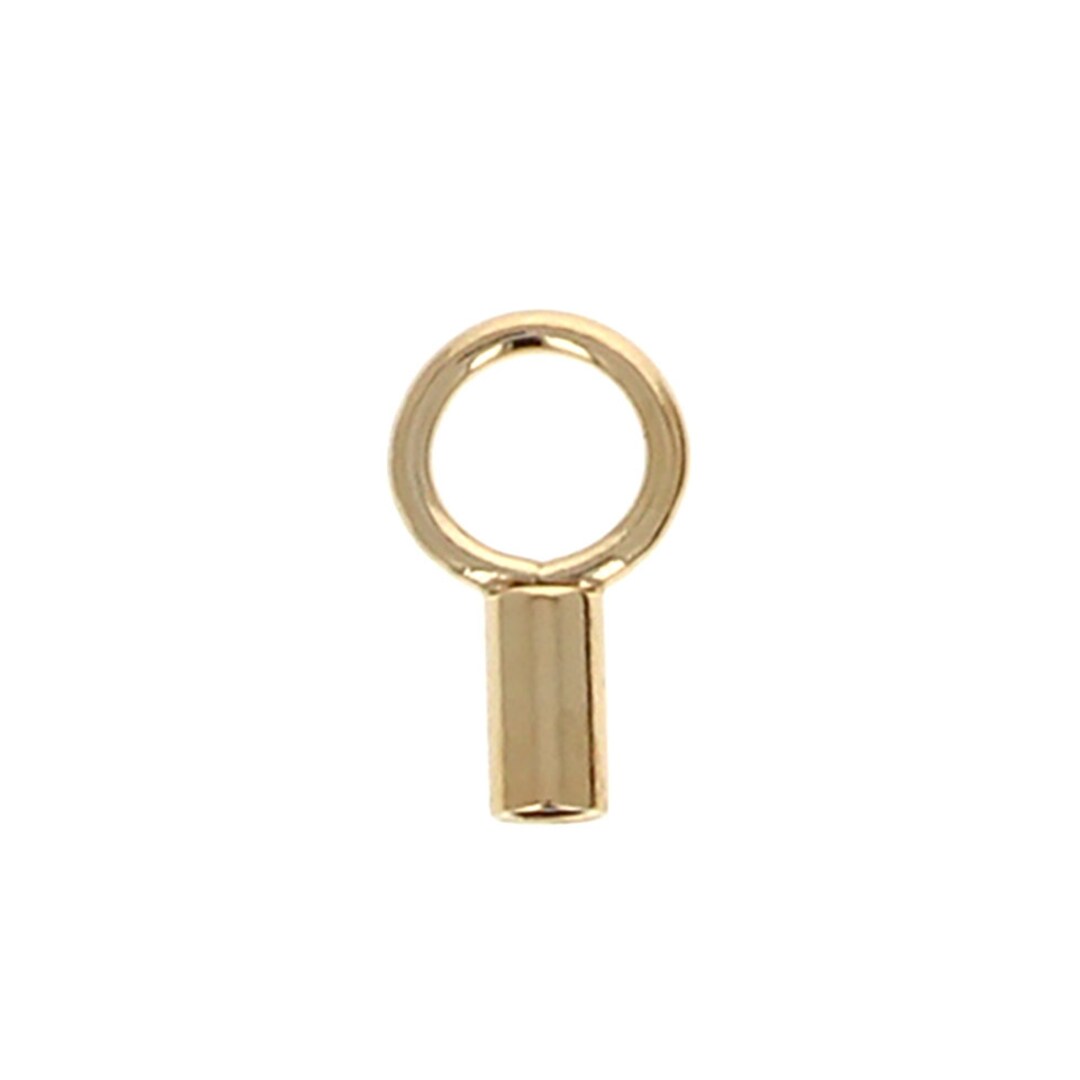 10-gold End Caps, 1mm End Cap, 14kt Gold Filled, 3mm Tube, 4mm Diameter ...