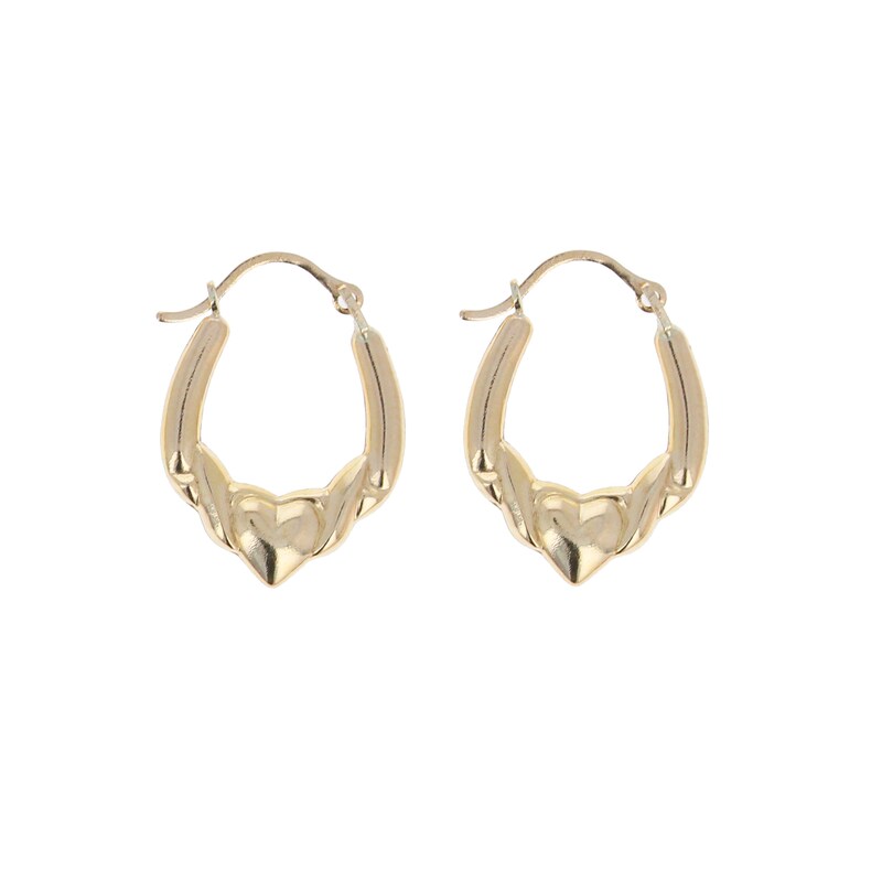 Genuine 14kt Gold Hoop Earrings - Etsy