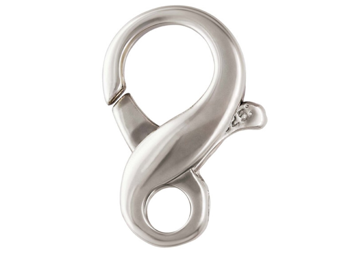 Sterling Silver Clasp, 1pc, Infinity Clasp, Figure 8 Lobster Catch ...