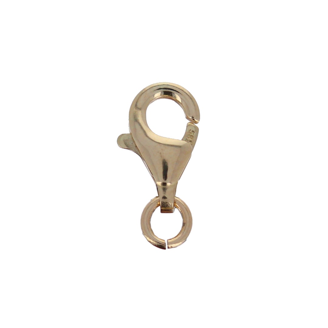 14kt Genuine Gold Lobster Claw Closure, Italian Yellow Gold Claw ...