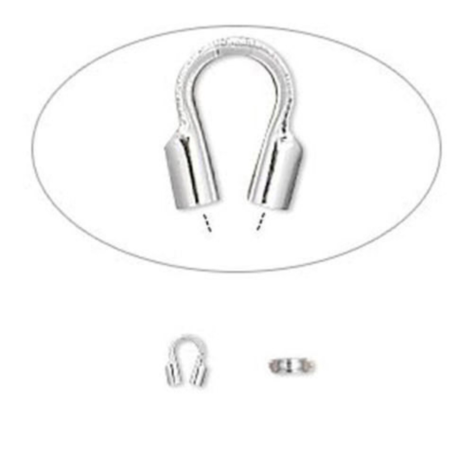Sterling Silver Wire Guards. Sterling Silver Cable Thimble. Silver ...